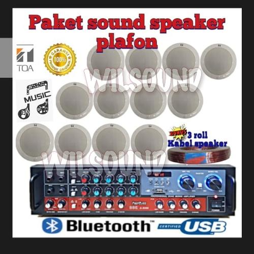 Jual PAKET SPEAKER PLAFON CEILING TOA ZS 646R ORIGINAL 12 SPEAKER ...