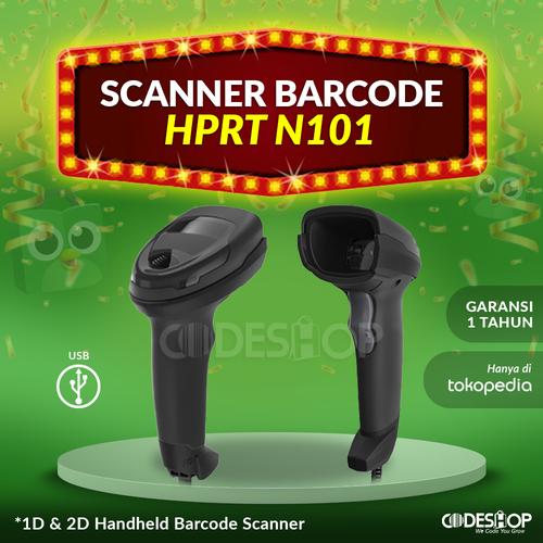 Jual SCANNER HPRT N101 SCAN 1D & 2D BARCODE QR CODE HANDHELD IMAGER USB ...