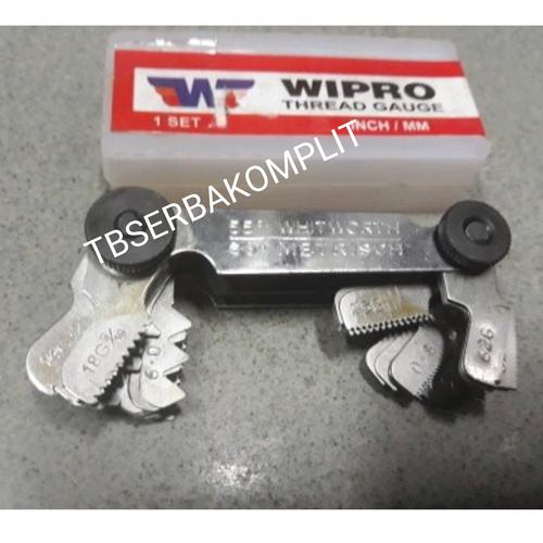 Jual MAL DRAT WIPRO SCREW PITCH GAUGE ALAT UKUR ULIR MM INCH MS-173 ...