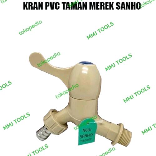 Jual Kran pvc taman NEW SANHO 1/2" engkol - SANHO keran pvc taman ...