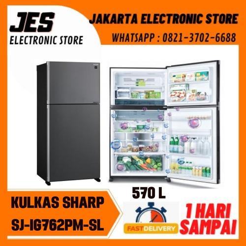 Promo KULKAS SHARP SJ-IG762PM-SL 2 PINTU INVERTER 570 L WITH PLASMA ...