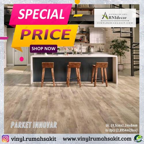 Jual Parket Lantai Kayu Innovar 8mm Motif Kayu |Ready Stok BEST QUALITY ...