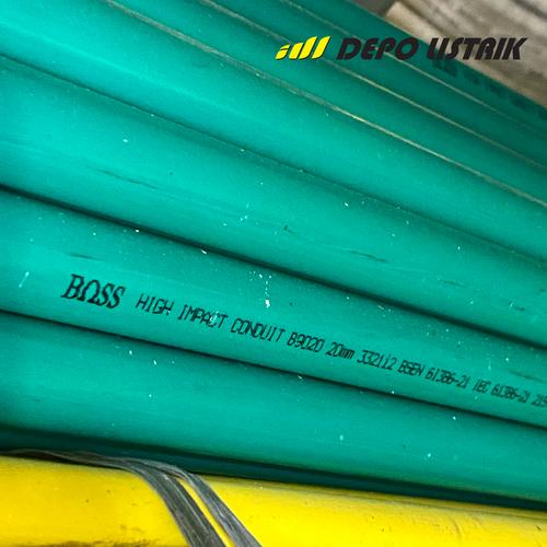Jual Pipa Boss Hijau 20mm / Pipa Listrik/ Pipa conduit - Hijau ...