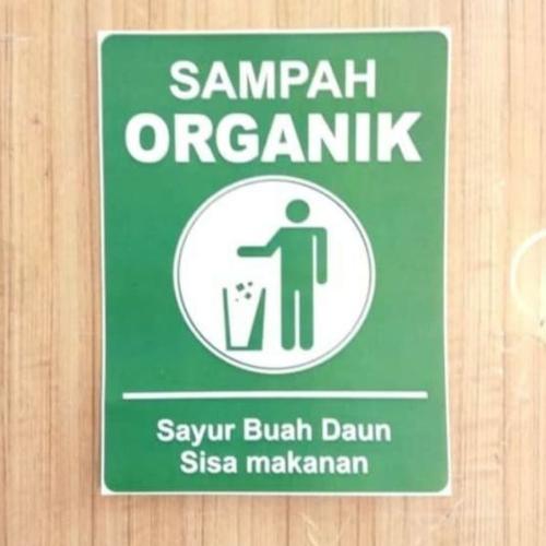 Promo Sticker untuk sampah ukuran 15cm x20cm - ORGANIK - Jakarta Barat ...