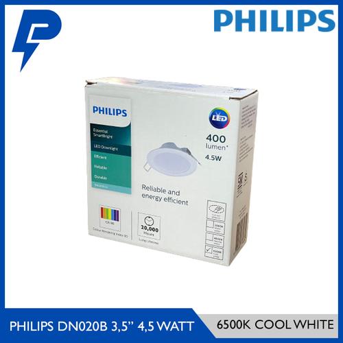 Jual PHILIPS LED Downlight DN020B 4.5W 4.5Watt 6500K COOL WHITE - 4000K ...