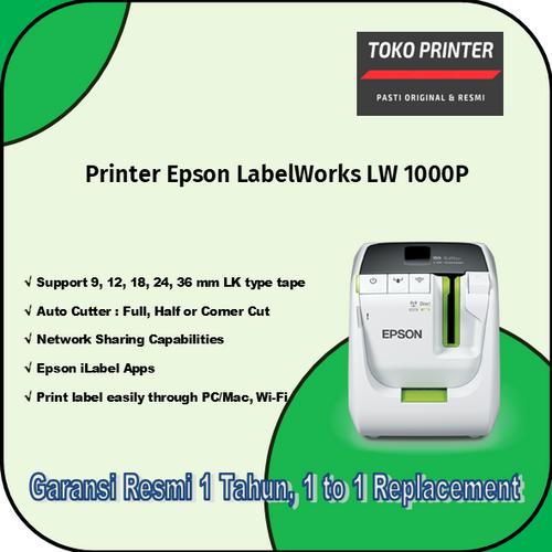 Jual Printer Epson LabelWorks LW-1000P LW 1000P Wifi - Garansi Resmi ...