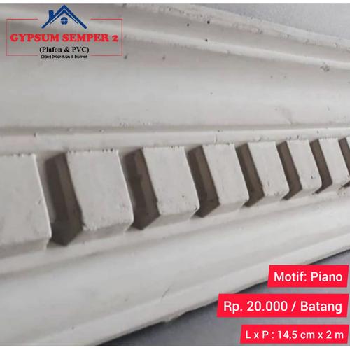 Jual Lis Gypsum motif Piano 14 cm / Lis Profil Plafon Gypsum / List ...