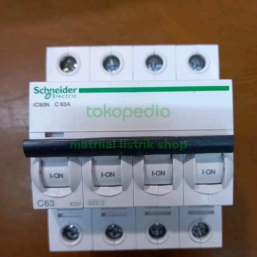 Jual schneider mcb ic60n 6ka 4pole c63a sni 63amper - Jakarta Pusat - matrlial listrik | Tokopedia