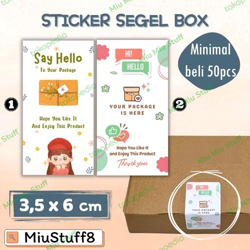 Jual Sticker Segel Pengiriman Open Me Thank You untuk Packing Segel Box ...