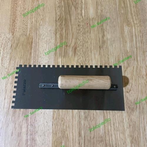 Jual Raskam roskam plat besi gerigi gagang kayu PALAZZO / gosokan semen ...