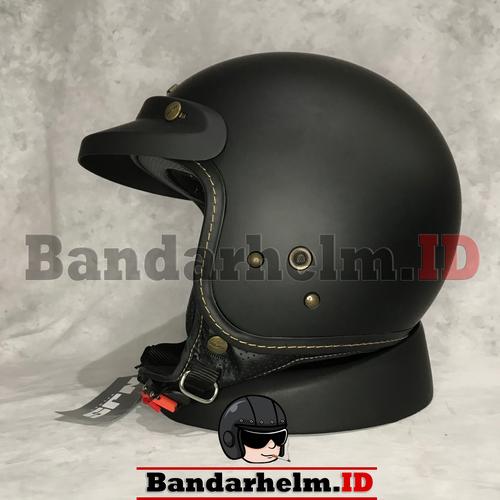 Jual Helm Bogo Retro NJS NR 80S Premium Quality Original - HITAMDOFF, M ...