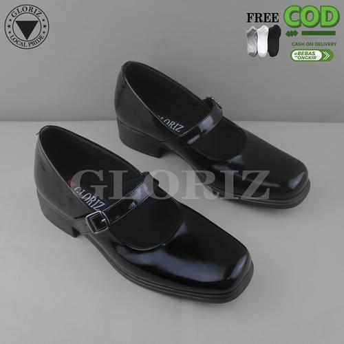 Jual Sepatu Pantofel Wanita Hitam Kilap Sepatu Guru Sekolah Kantor ...