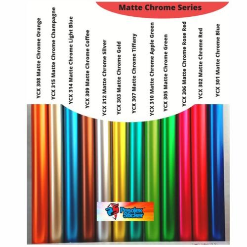 Jual STICKER STIKER SKOTLET VINYL METALIK DOFF MATTE CHROME SATIN #2 ...