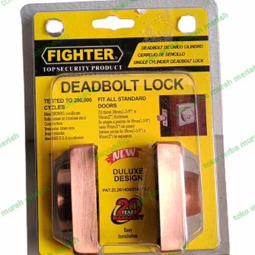 Jual deadbolt lock single cylinder kunci pintu tambahan deadlock ...