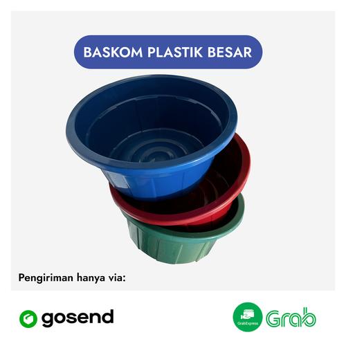 Jual BASKOM PLASTIK BESAR MURAH KOKOH DIAMETER 55cm / EMBER PLASTIK ...