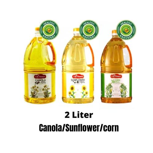 Jual Lily Flower Oil 2 Liter Canola / Corn / Sun flower Minyak Sehat ...