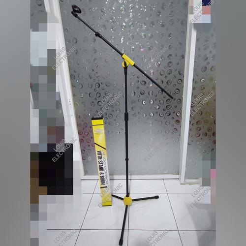 Jual Stand Mic Microphone Mikrofon Standing Mic Tripod Mic Full Besi ...