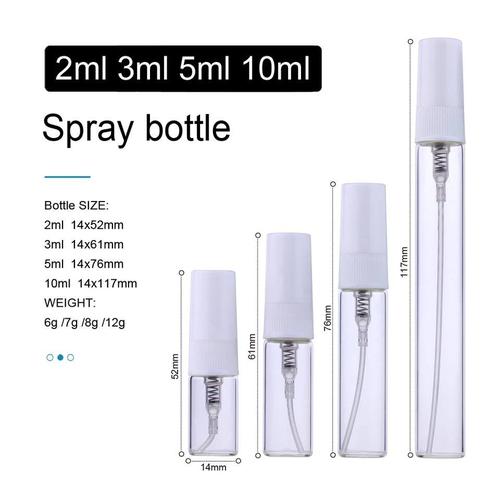 Jual Botol Spray Kaca Refill Parfum Decant Vial Sprayer Putih - Putih ...