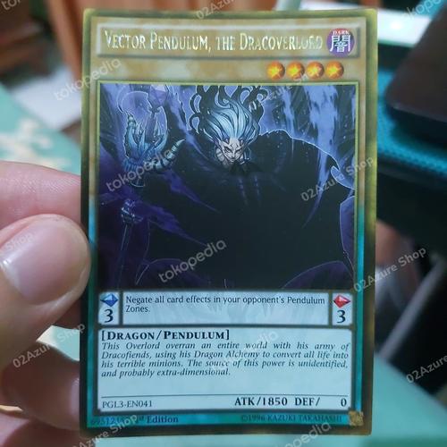 Jual Vector Pendulum, The Dracoverlord - Gold Rare 1st PGL3 yugioh - Kota Palembang - 02Azure ...