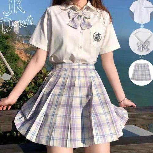 Jual Seragam Sekolah Jepang Seifuku Jk Uniform Cosplay - Biru Muda, L - Jakarta Barat - sumi ...