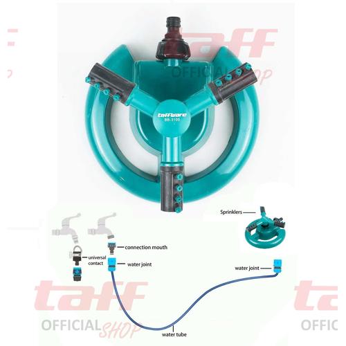 Jual Taffware Water Sprinkler Penyiraman Rotary 360 Air Taman Kebun ...