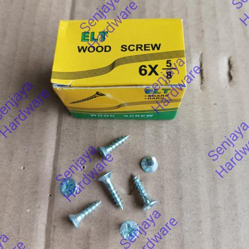 Jual Skrup sekrup sekerup kayu putih wood screw - 8 x 1 1/2 - Kota ...