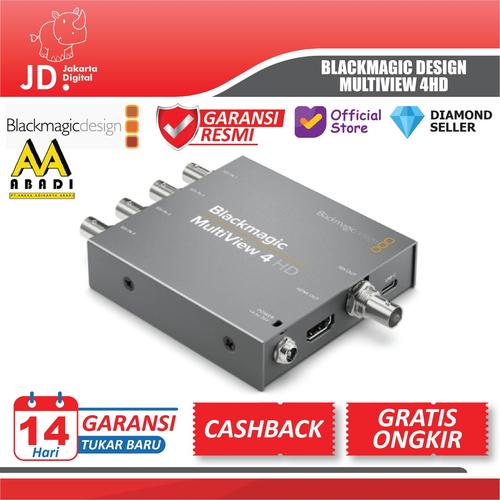 Promo Blackmagic design multiview 4HD multiviewer 4 input SDI Cicil 0% ...