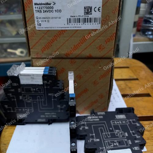 Jual slim relay TRS 24VDC 1CO weidmuller slim relay 1122770000 ...