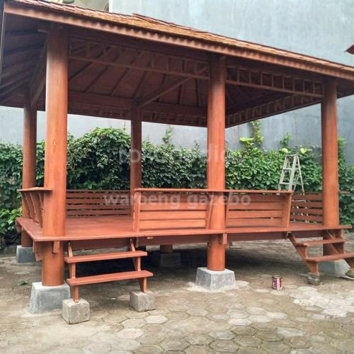 Jual Gazebo 3x4m Kayu Glugu / Kelapa || Saung Gasebo Minimalis Taman ...