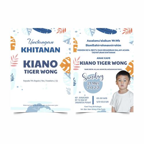 Jual Cetak Undangan Khitanan / Sunatan - Design 6 - Kota Bandung ...