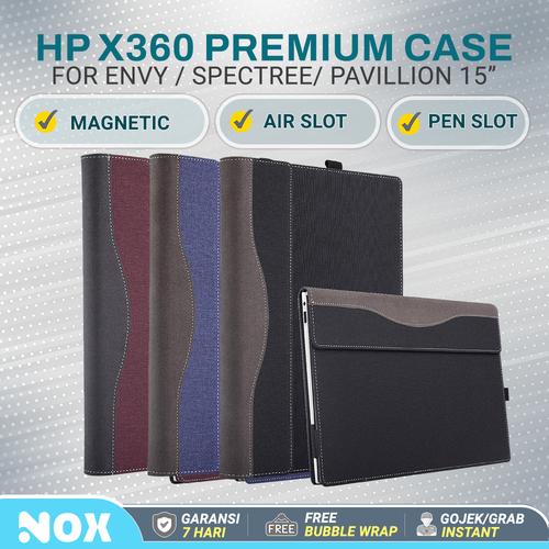 Jual Premium Case HP ENVY PAVILLION SPECTRE X360 15" flip cover tas ...