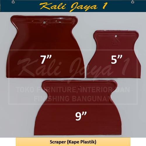 Jual Kape Plastik / Putty Scraper Ukuran 9" 7" 5" / Kave PVC - 5 inci ...