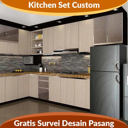 Jual PROMO Kitchen Set Custom Bahan PVC Board Gratis Survei Desain Pasang - Kab. Bekasi - PT ...