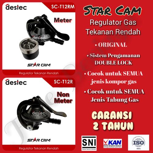 Jual Regulator Gas StarCam Destec Tekanan Rendah | Kompor LPG | Meter ...