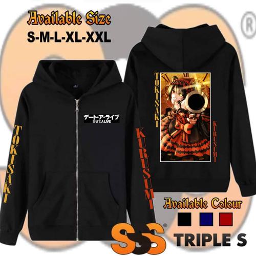 Jual HOODIE ZIPPER MANGA DATE ALIVE TOKISAKI KURUSUMI JAKET RESLETING ...