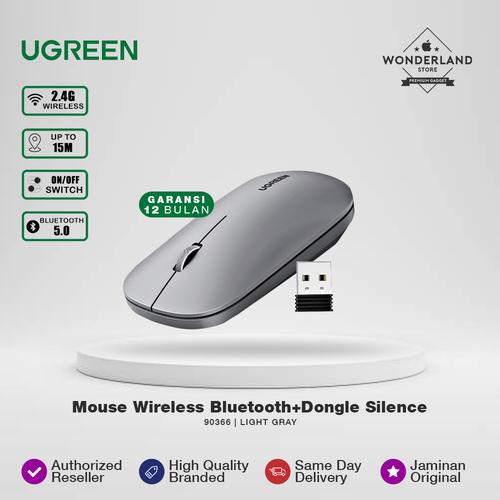 Jual Ugreen Mouse Wireless Bluetooth&USB MiniReceiver 2.4Ghz 4000dpi ...
