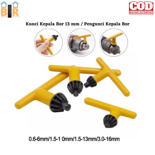 Jual Drill Chuck Key kunci Pembuka Kepala Mata Mesin Bor 6-13mm - kunci ...