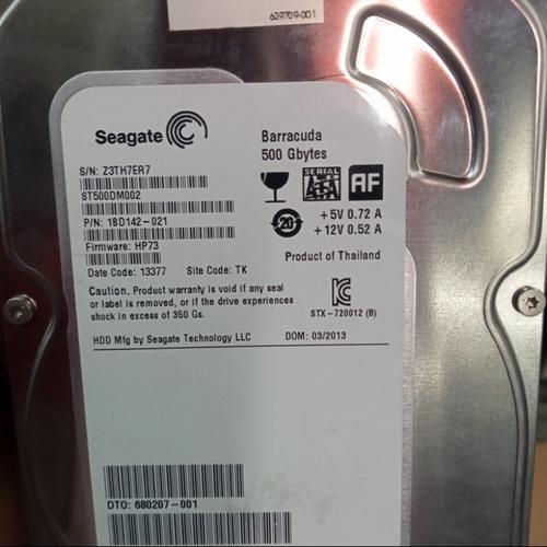 Jual HARDISK SEAGATE SATA 500GB COCOK BUAT PC/CCTV SENTINEL 100% ...