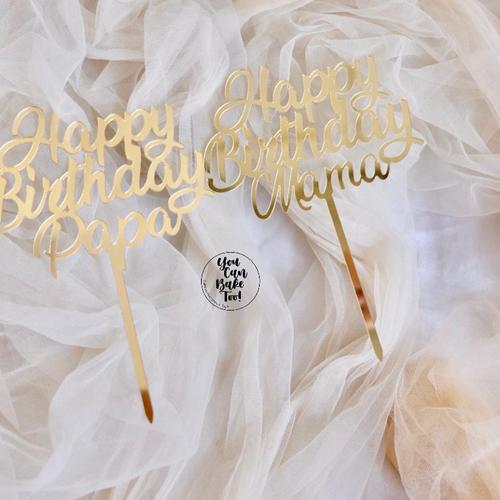 Jual Topper HBD Papa/Mama - Papa - Jakarta Barat - You Can Bake Too ...