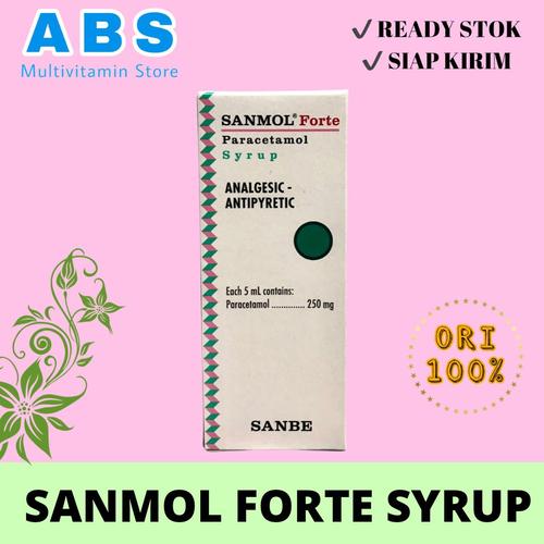 Jual Sanmol Forte Syrup Paracetamol 60ml - obat sirup - Kab. Bogor ...