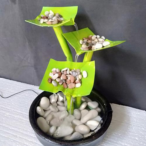 Jual miniatur Air Mancur tangkai daun curah warna hijau kuning - Kab ...