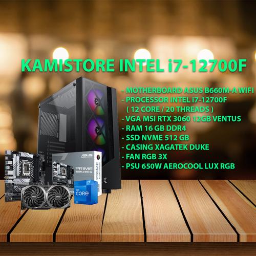 Jual PC GAMING INTEL i7 GEN 12|i7-12700F|SSD M2 512GB|RTX 3060 12GB ...
