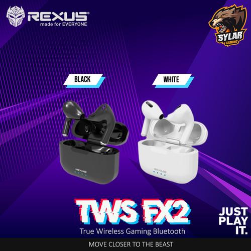 Jual Rexus FX2 TWS True Wireless Gaming Earphone - Hitam - Jakarta ...