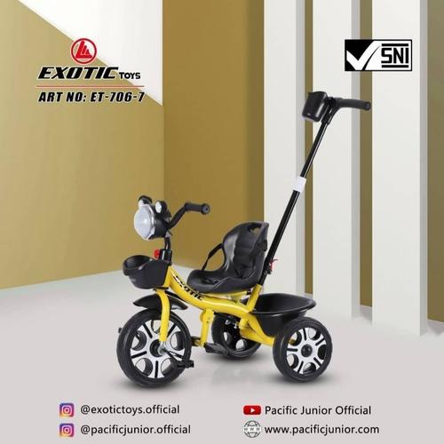 Jual Sepeda roda 3 tiga anak Exotic ET 706-7 tricycle stroller bmx ...