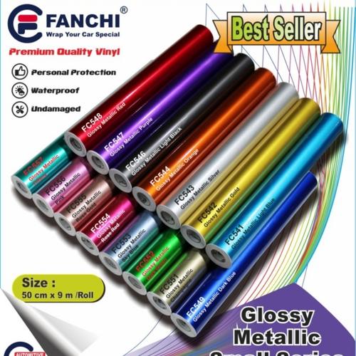Jual [ROLL] Sticker Fanchi Glossy Candy Metallic metalik Gloss ROLL ...