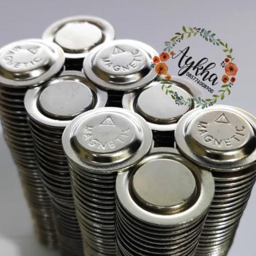 Jual Magnet PIN Lencana Nama Dada Bulat Neodymium Double Tape 3M ...
