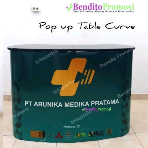 Jual Pop Up Table Black Tipe Premium Meja Marmer,Meja Promosi,Pop ...