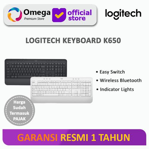 Promo Logitech Signature K650 Keyboard Wireless Bluetooth Comfort ...