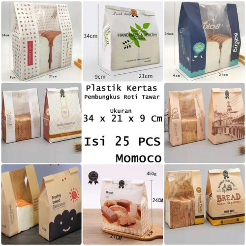 Jual Plastik Roti Tawar Kemasan Kantong Kertas Roti Tawar Sobek Toast ...