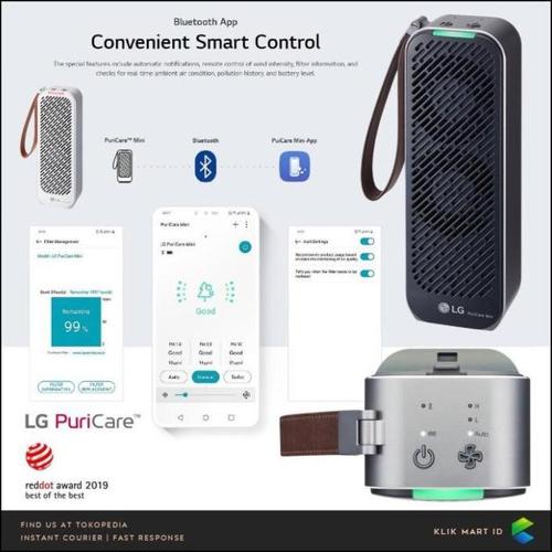 Jual Ac Portable Lg Puricare Lightweight Portable Mini Air Purifier ...
